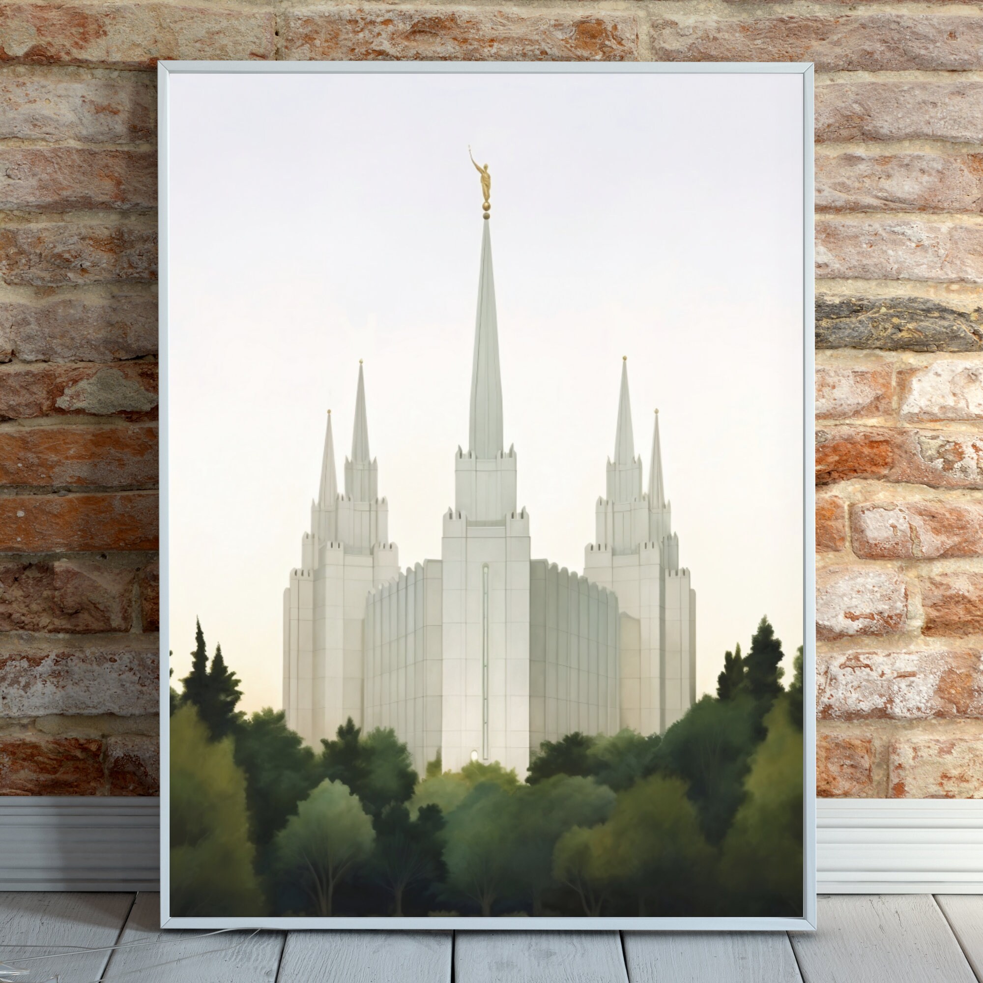 Christ Bright Temple Peaceful and Inspiring Watercolor Digital Download ...