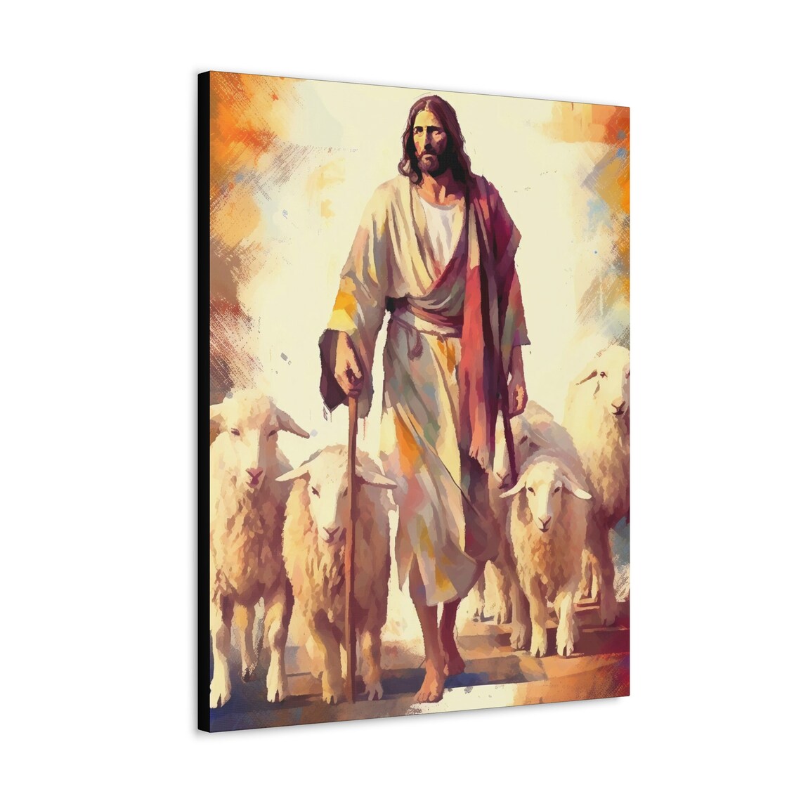 Jesus Christ With Sheep Christ Shepard Lord and Savior Print - Etsy