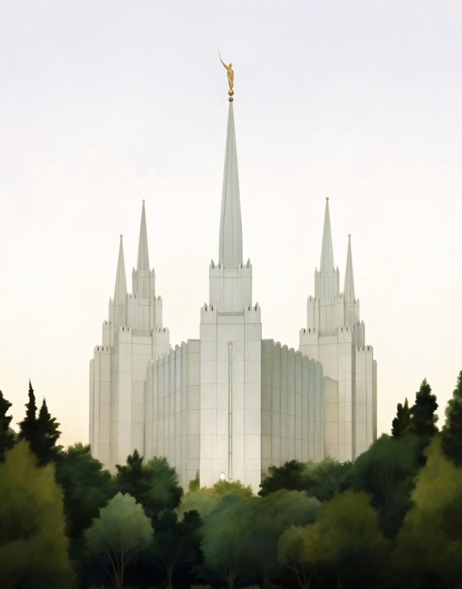 Christ Bright Temple Peaceful and Inspiring Watercolor Digital Download ...