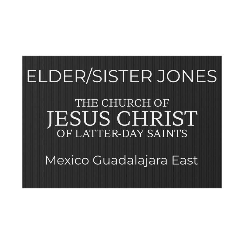 Customizable Mormon Missionary Yard Sign, Personalized LDS Mission ...