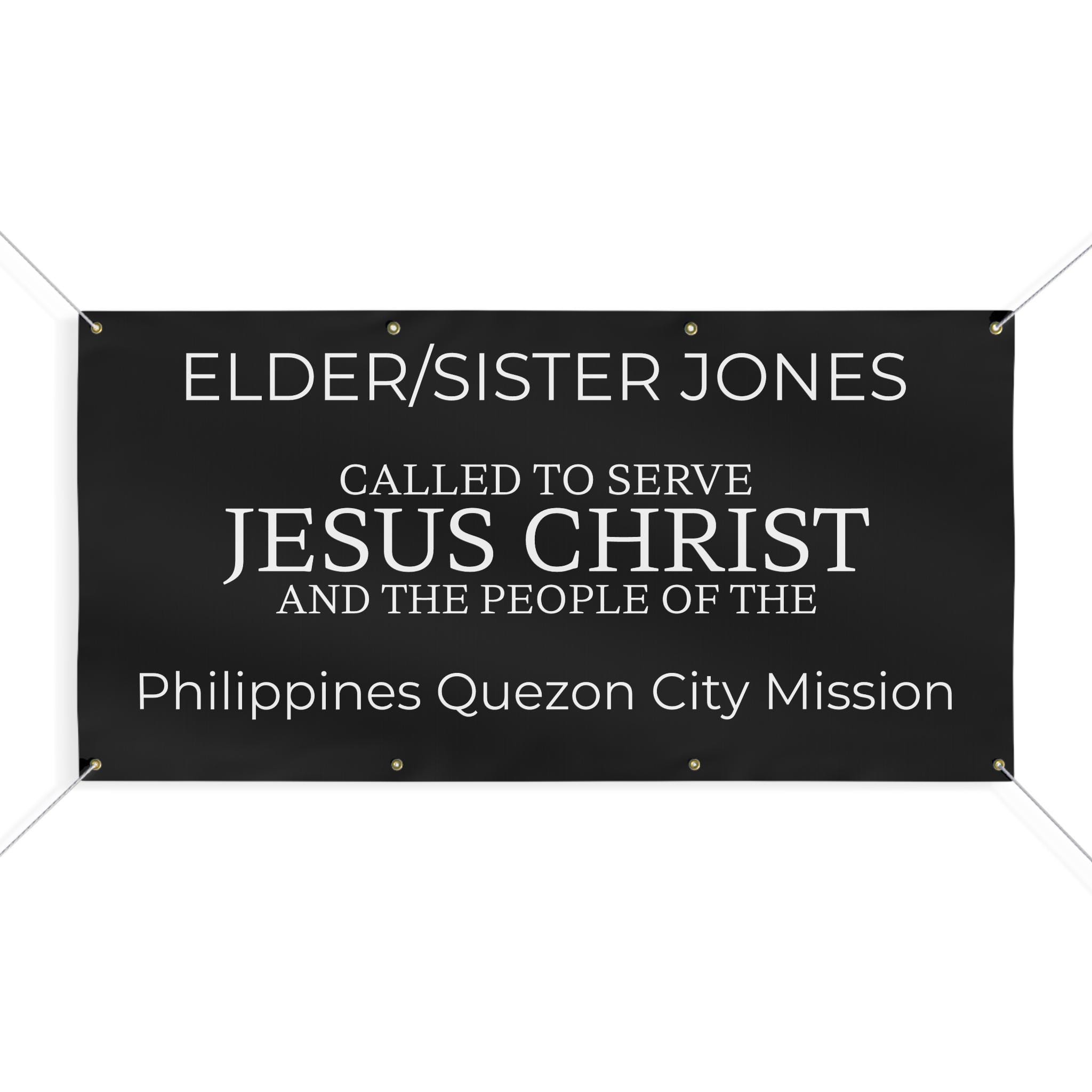Customizable Mormon Missionary Banner, Personalized LDS Mission ...