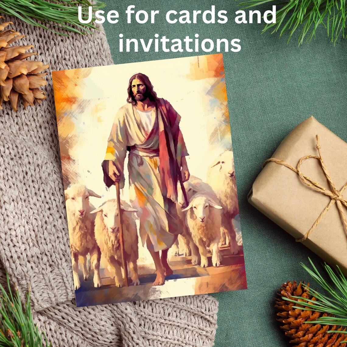 Jesus Christ With Sheep Christ Shepard Lord and Savior Digital Download ...