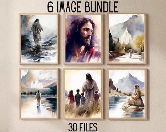 Watercolor Digital LDS Art Inspirational Mormon Latter Day Saints ...