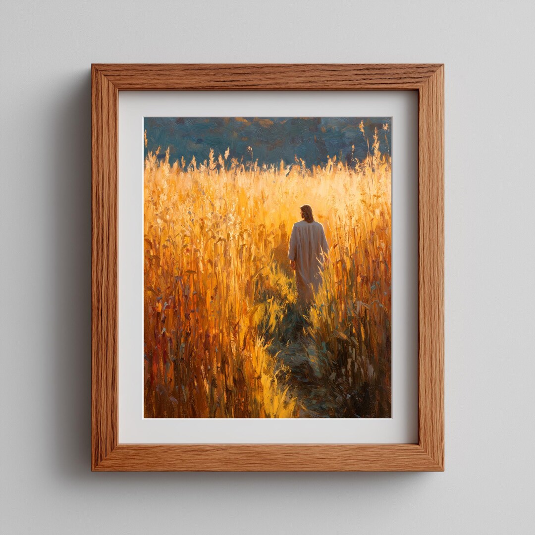 LDS Mission Art Printable - Jesus Christ Strolling Through Sunlit ...