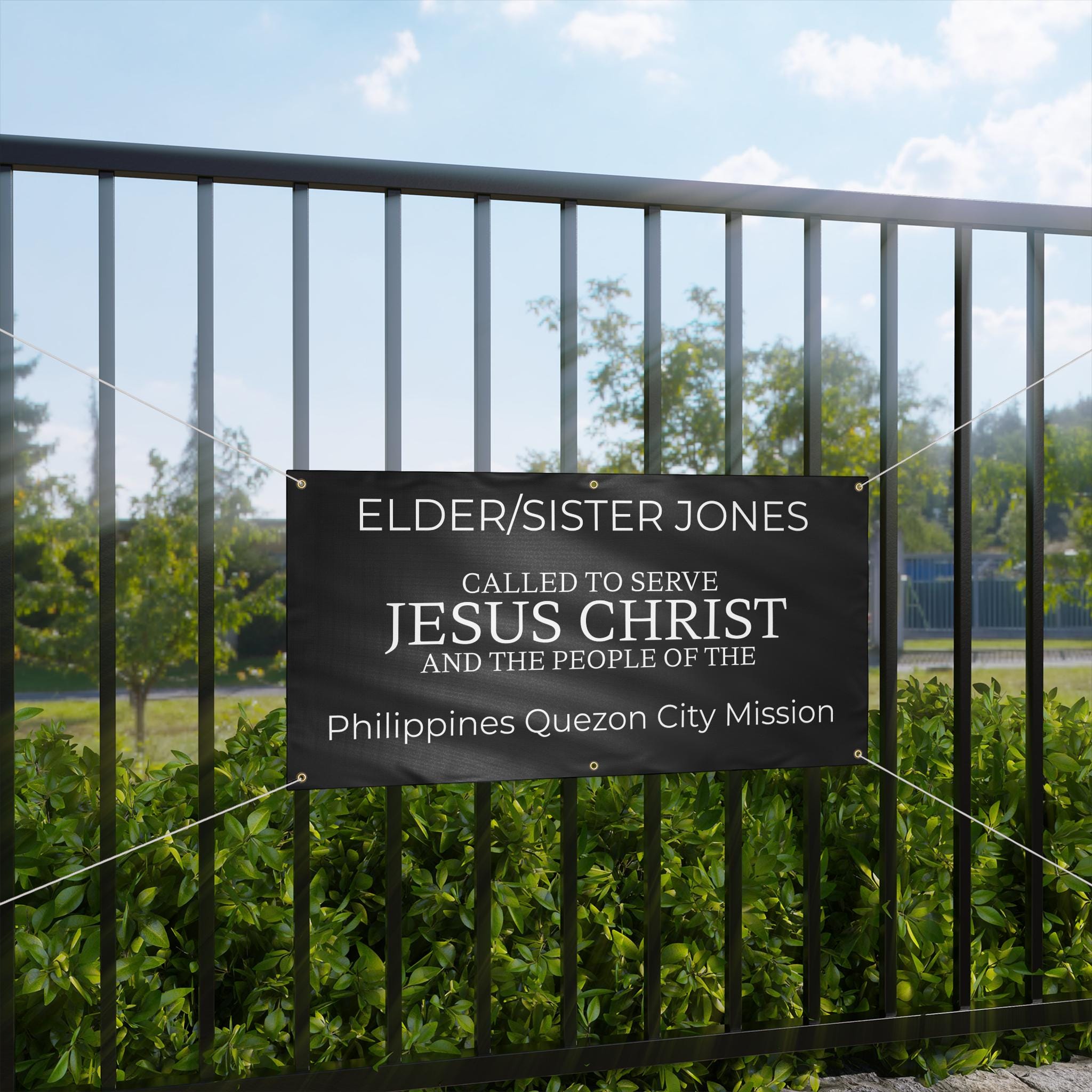 Customizable Mormon Missionary Banner, Personalized LDS Mission ...