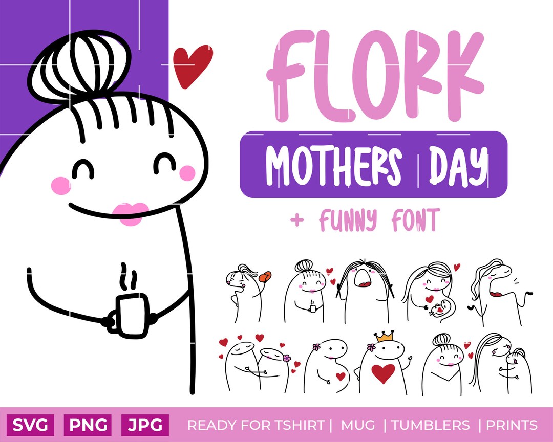 Flork Mom Mothers Madres Flork Svg Bundle for Tshirt - Etsy