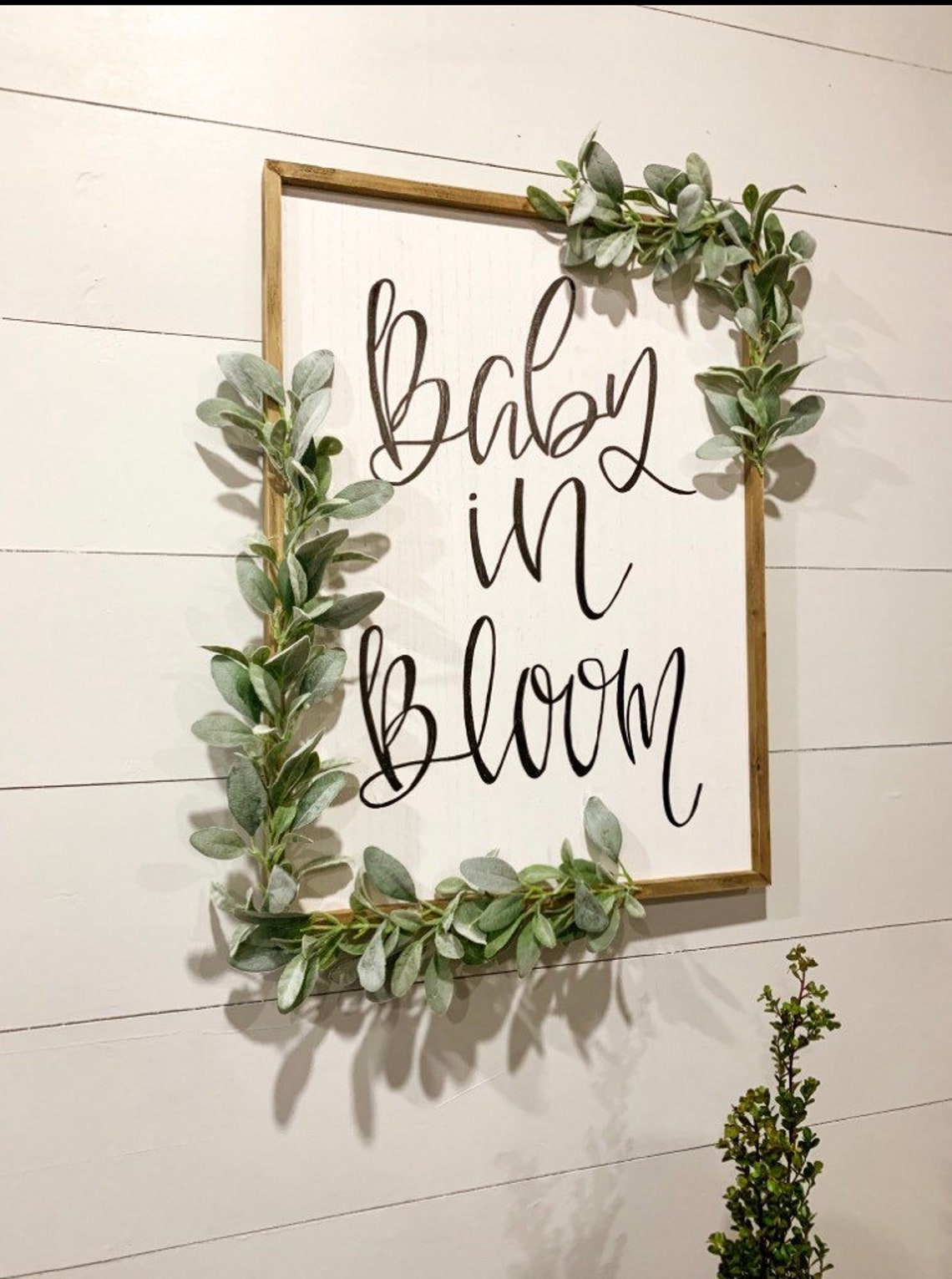 Baby in Bloom Baby Shower Sign - Etsy