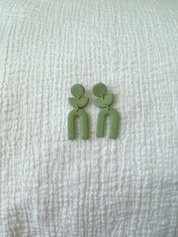 Sage Green Little Lady Dangles - Etsy