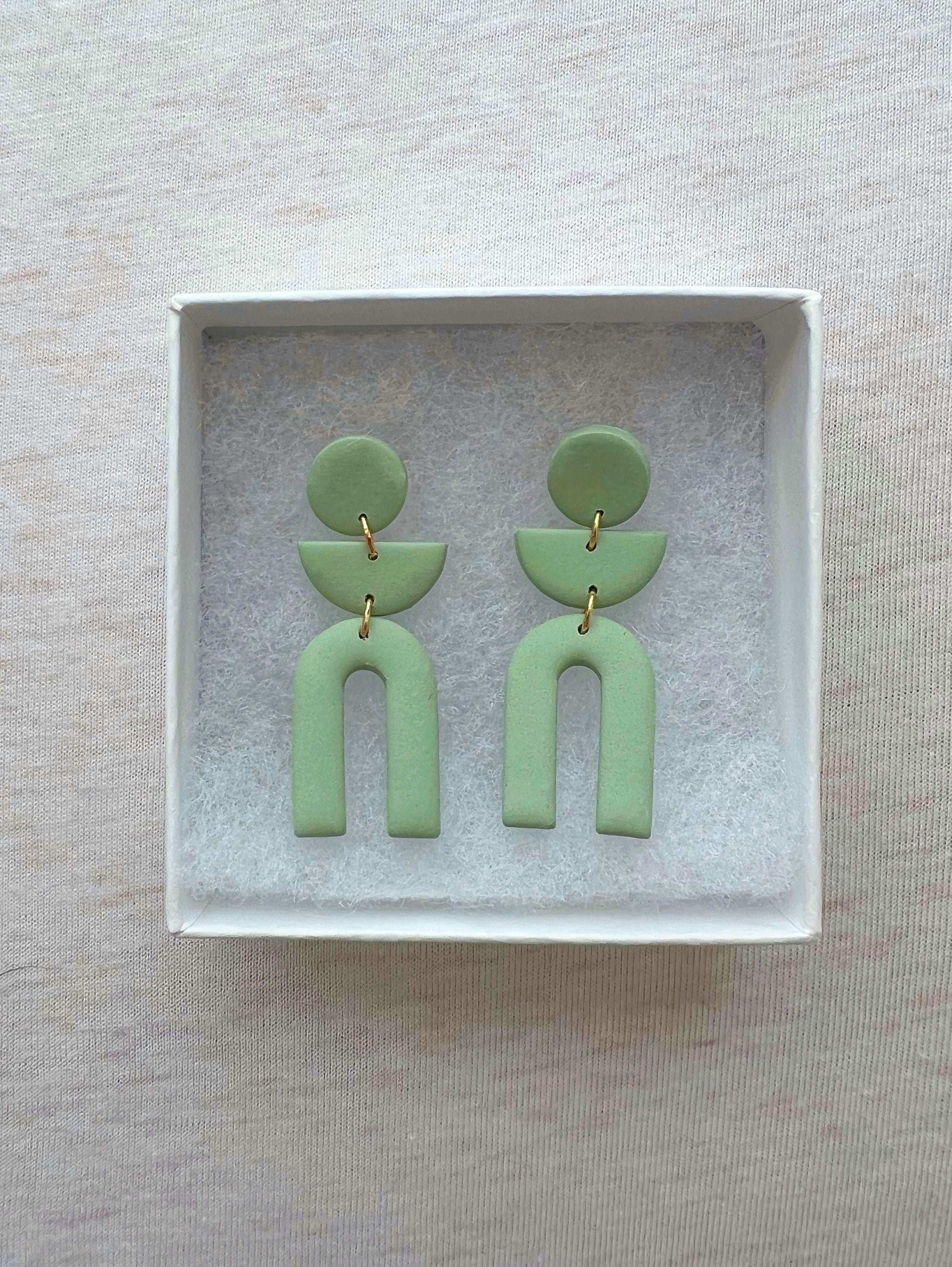 Sage Green Little Lady Dangles - Etsy