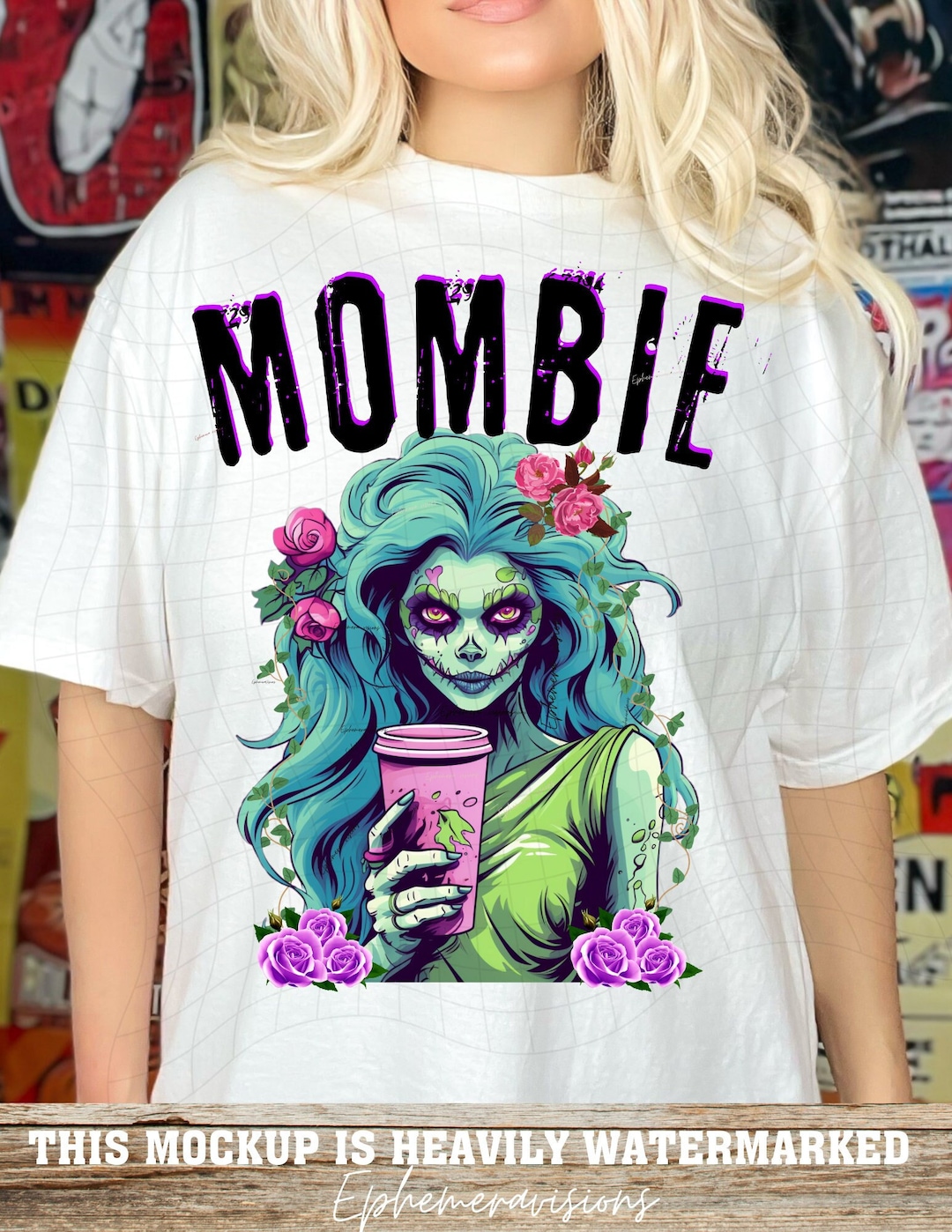 Mombie Png, Halloween Png, Halloween Shirt, Monster Png, Spooky Mama ...