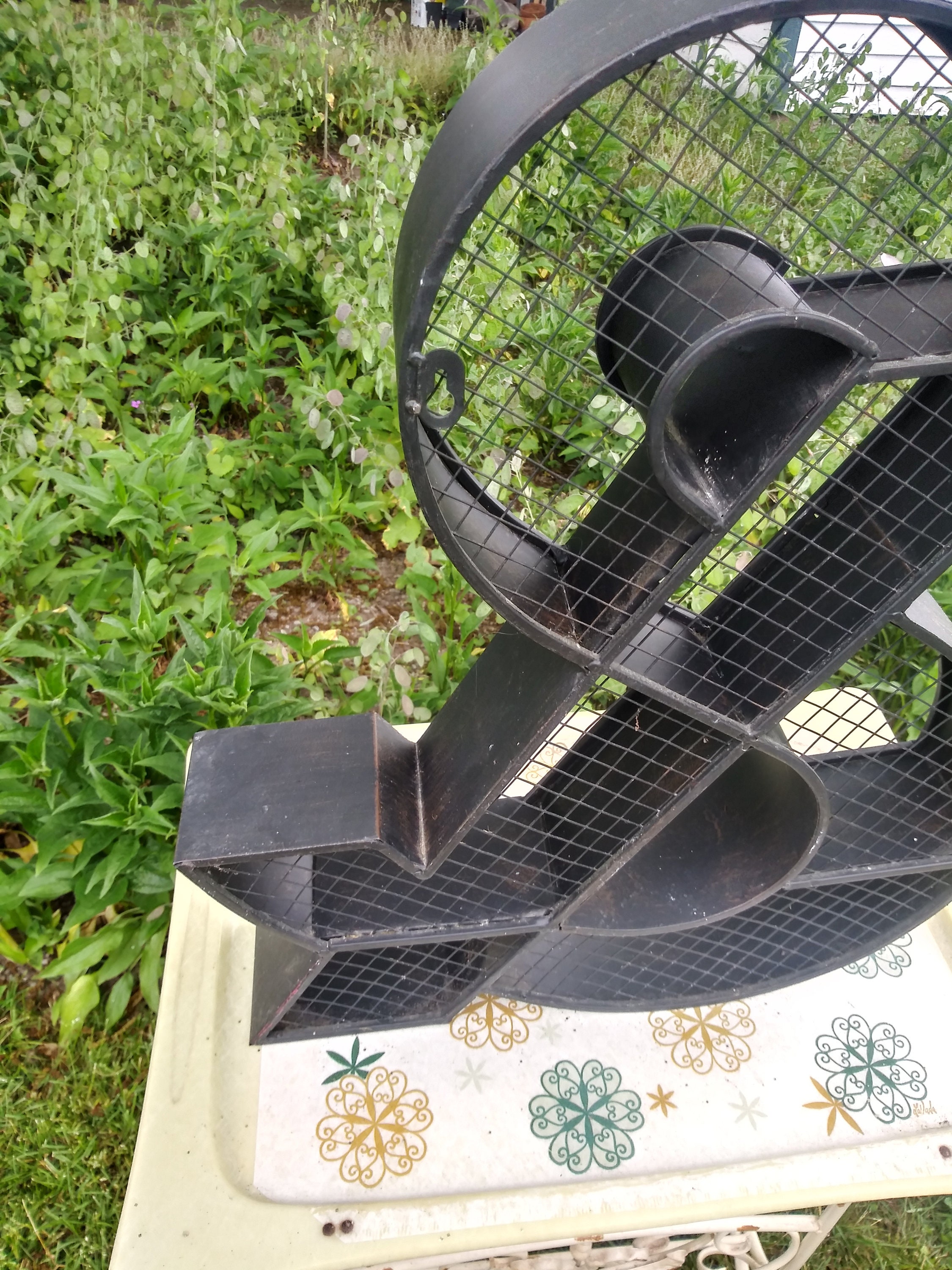 Vintage Black ampersand & Metal Large Wall Decor With Wire Backing ...