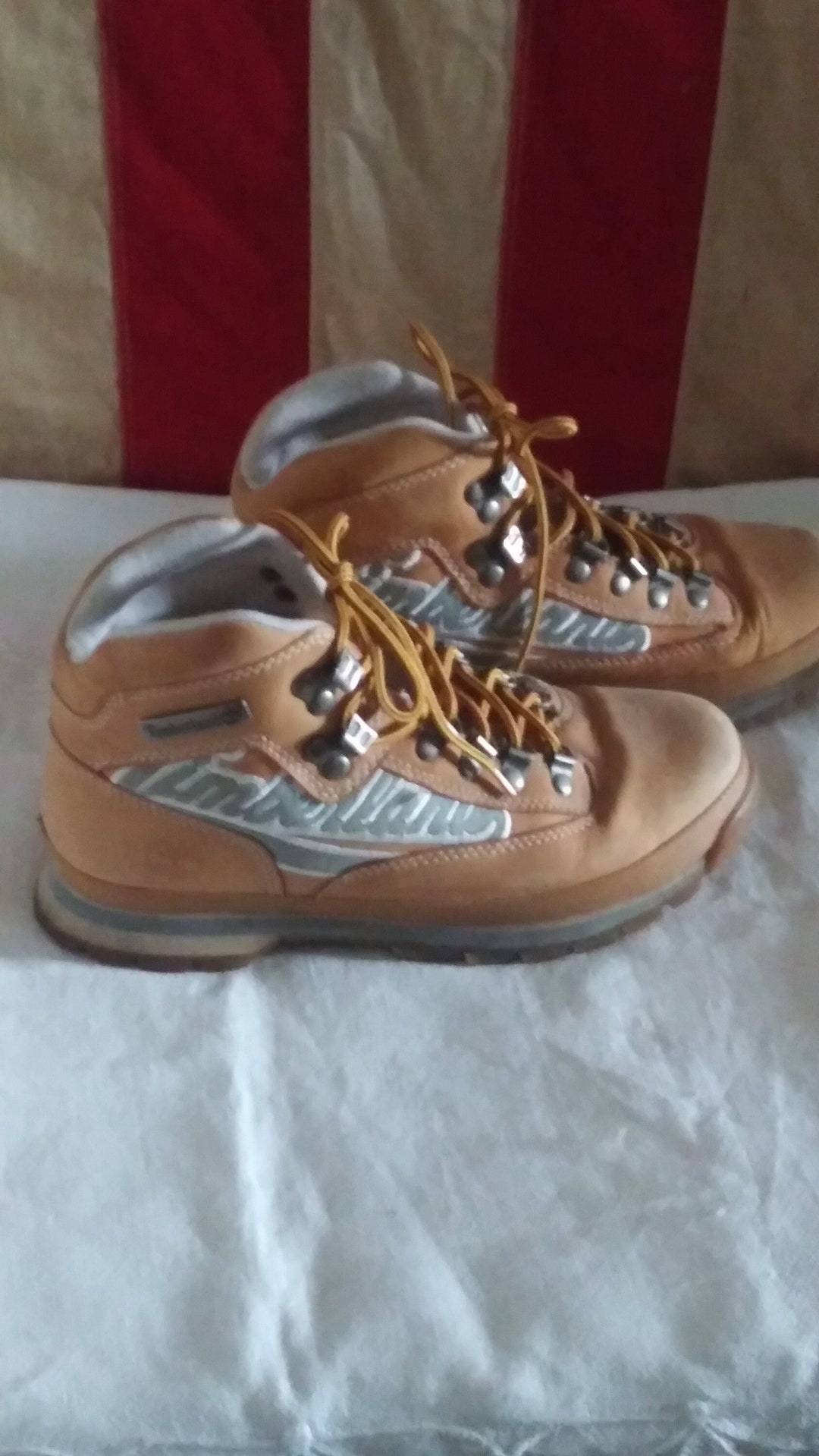 Vintage 1990's Ladies Timberland Colorblock Tan Hiking - Etsy