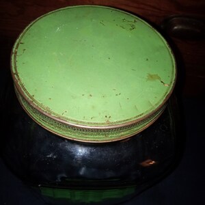 True Vintage 1940's Anchor Hocking "silhouette Tavern" Jar/canister W ...