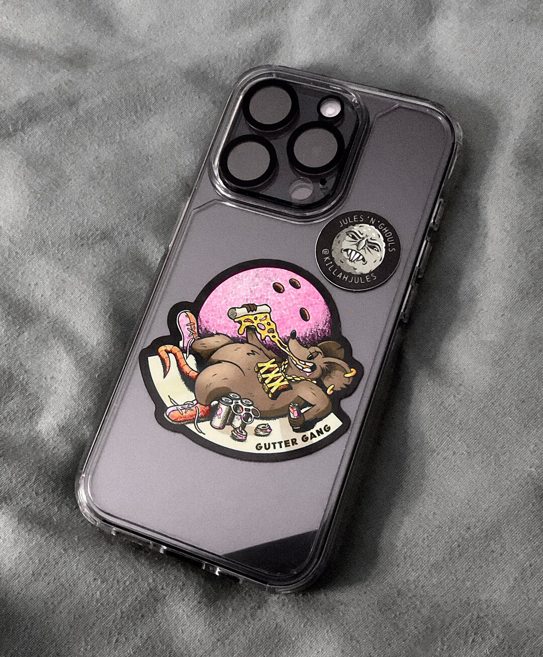 Gutter Gang Bowling Rat Glitter Sticker - 2.5" X 2.3" - Etsy