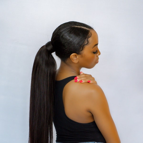 Human Hair Ponytail - Etsy