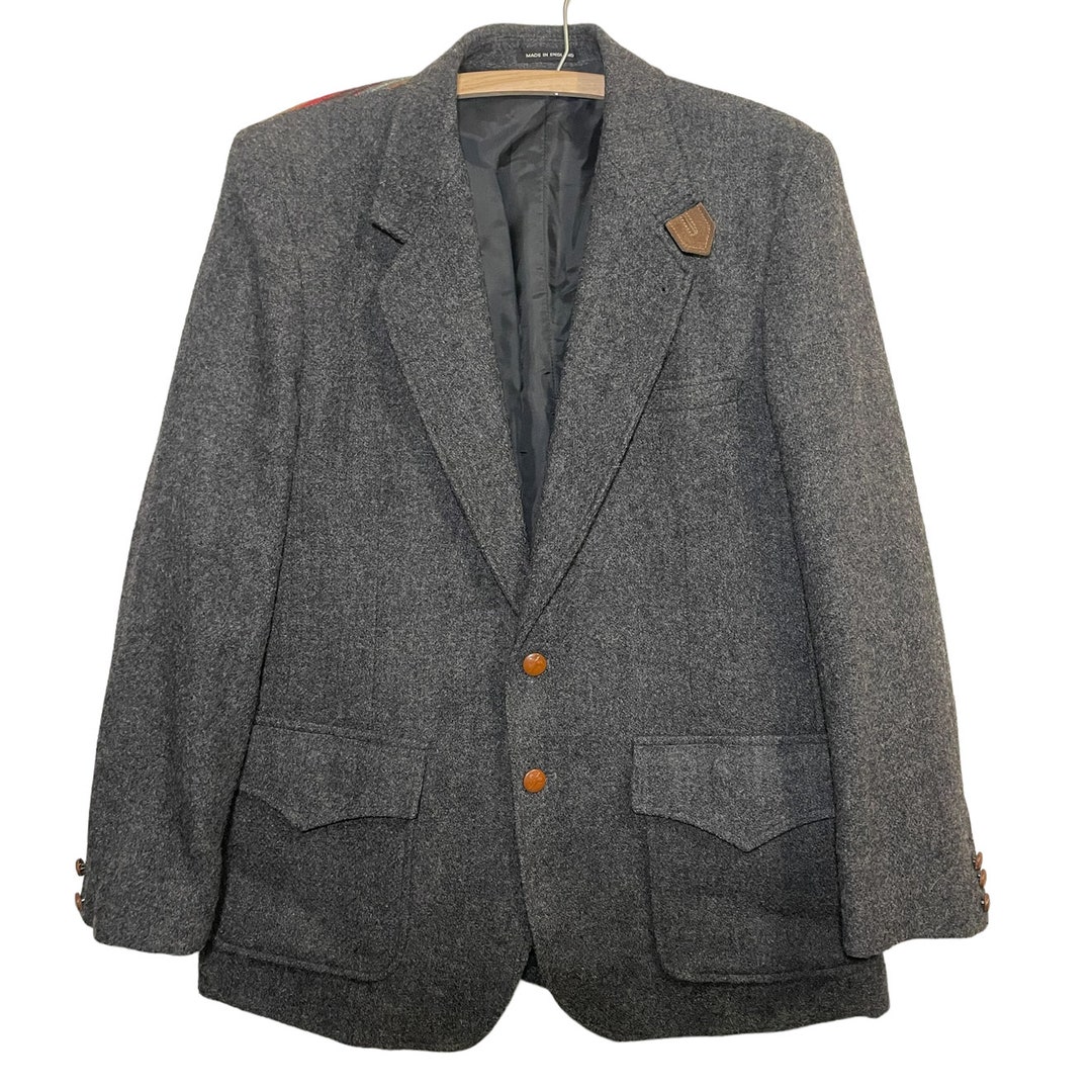 Vintage Ranch Exit Southwest Pure New Wool Suit Jacket Size 42 Regular ...