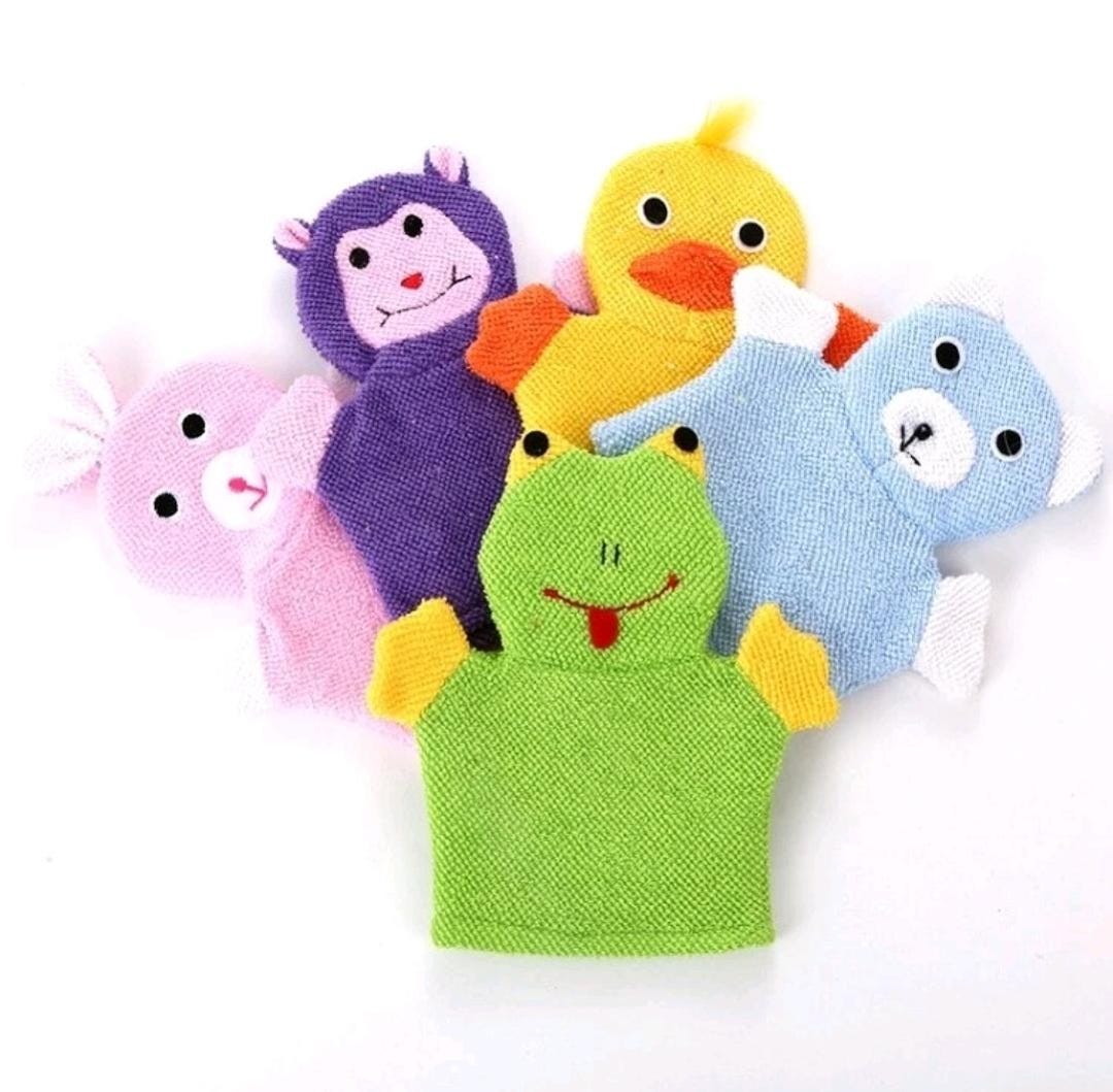 Baby and Kids Embroidered Bath Mitts/puppets - Etsy