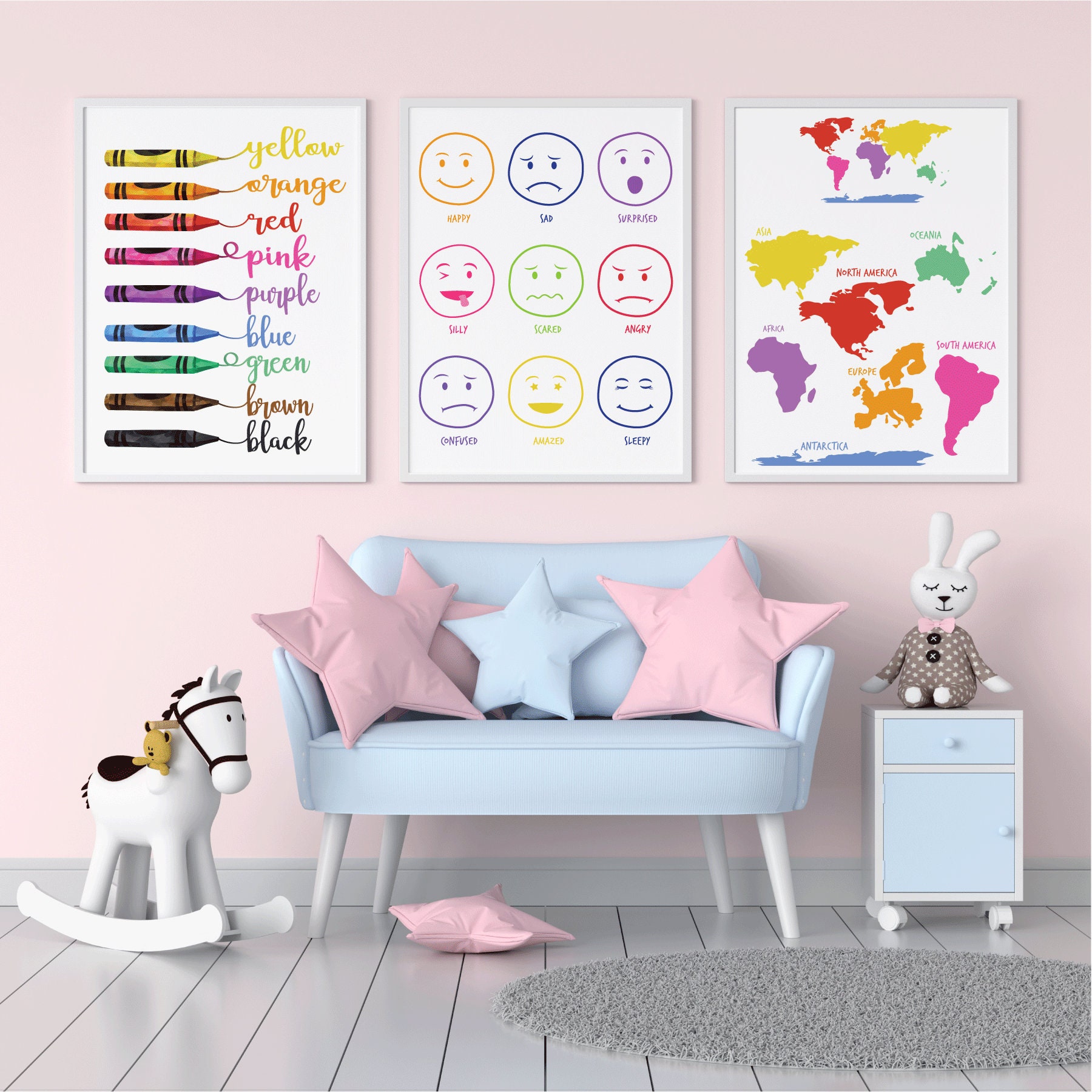 Educational Prints Classroom Posters Playroom Decor | Etsy