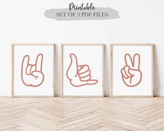 Mahalo Hand Sign - Etsy