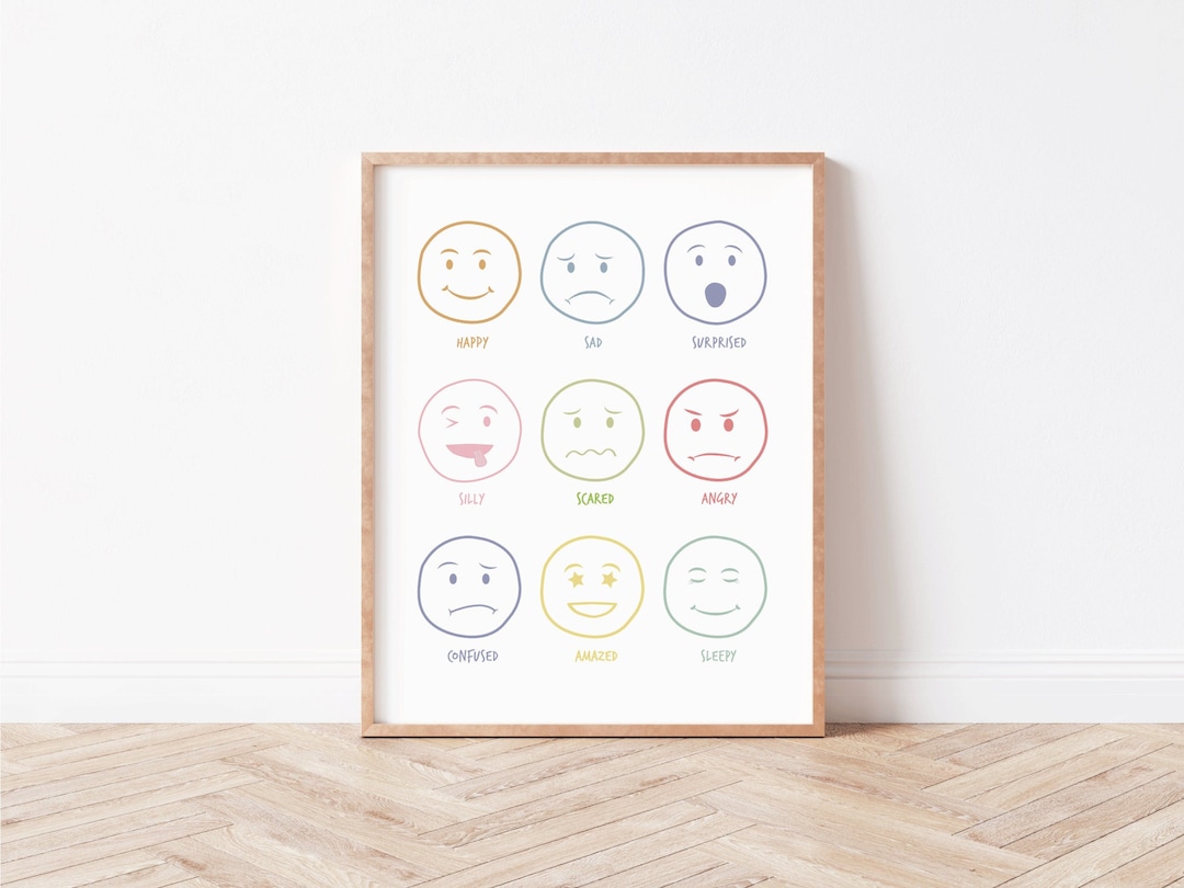 Pastel Emotions Poster Emotions Print Printable Wall Art - Etsy