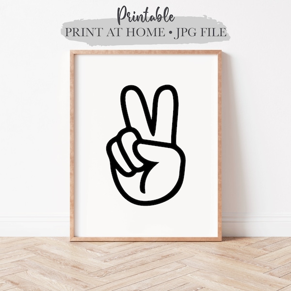 Peace Sign Poster - Etsy