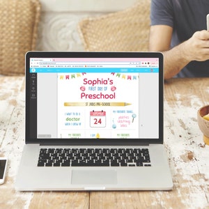 First Day of School Printable, Kindergarten Sign, Kindy, School Sign ...