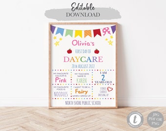 First Day of Sign - Etsy