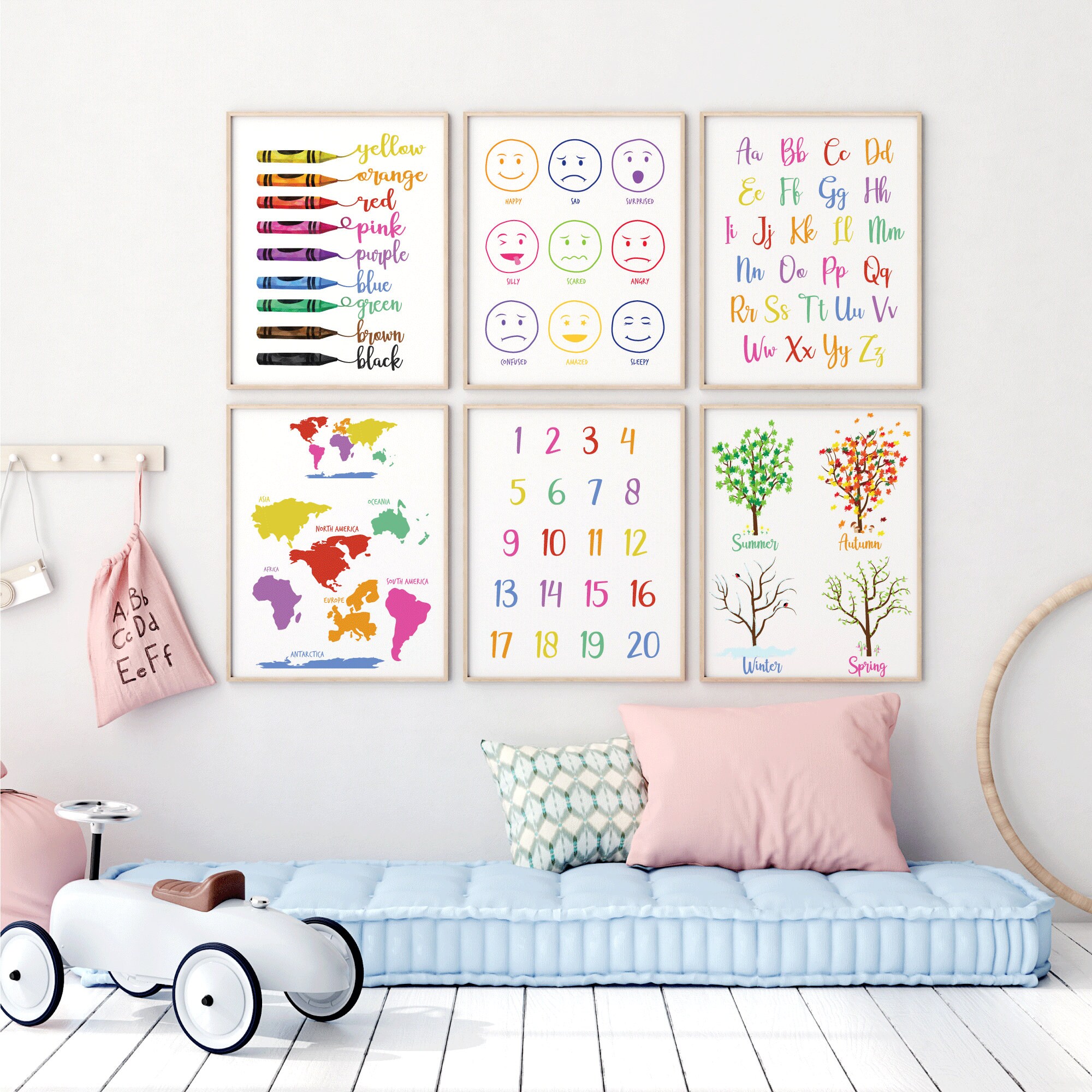 Educational Prints Classroom Posters Playroom Decor | Etsy