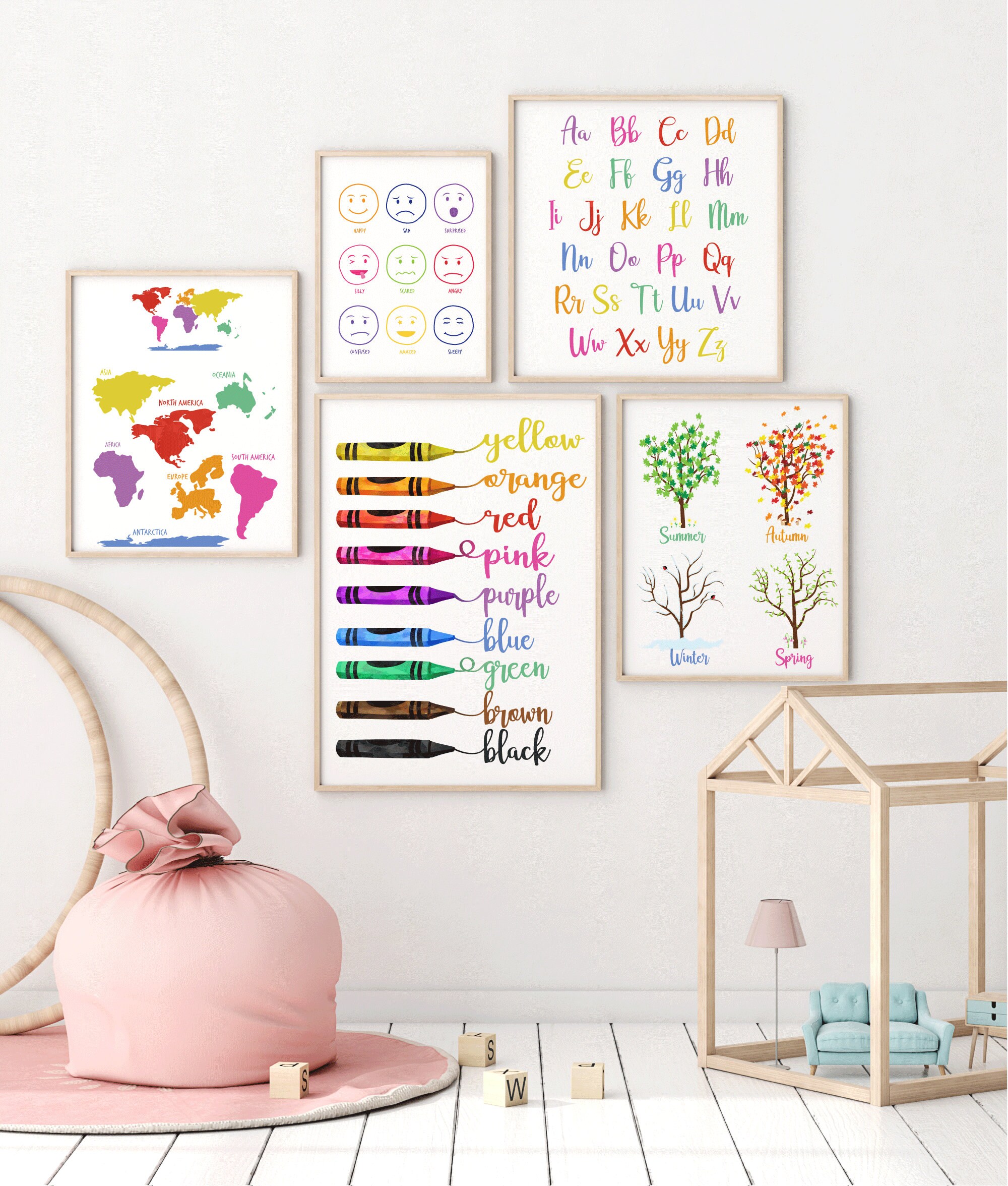 Educational Prints Classroom Posters Playroom Decor | Etsy