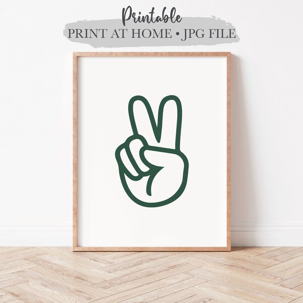 Peace Sign Print - Etsy