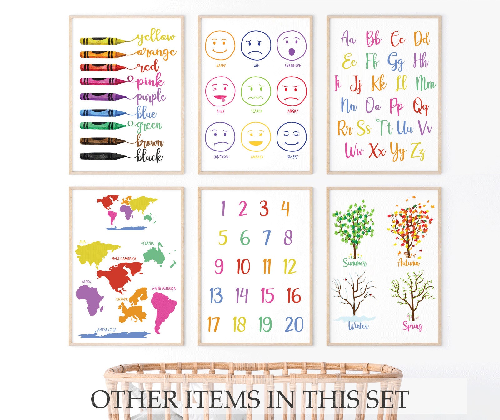 Educational Prints Classroom Posters Playroom Decor | Etsy