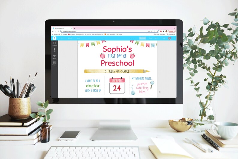 First Day of School Printable, Kindergarten Sign, Kindy, School Sign ...