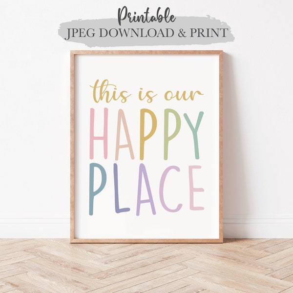 Happy Place Signs - Etsy