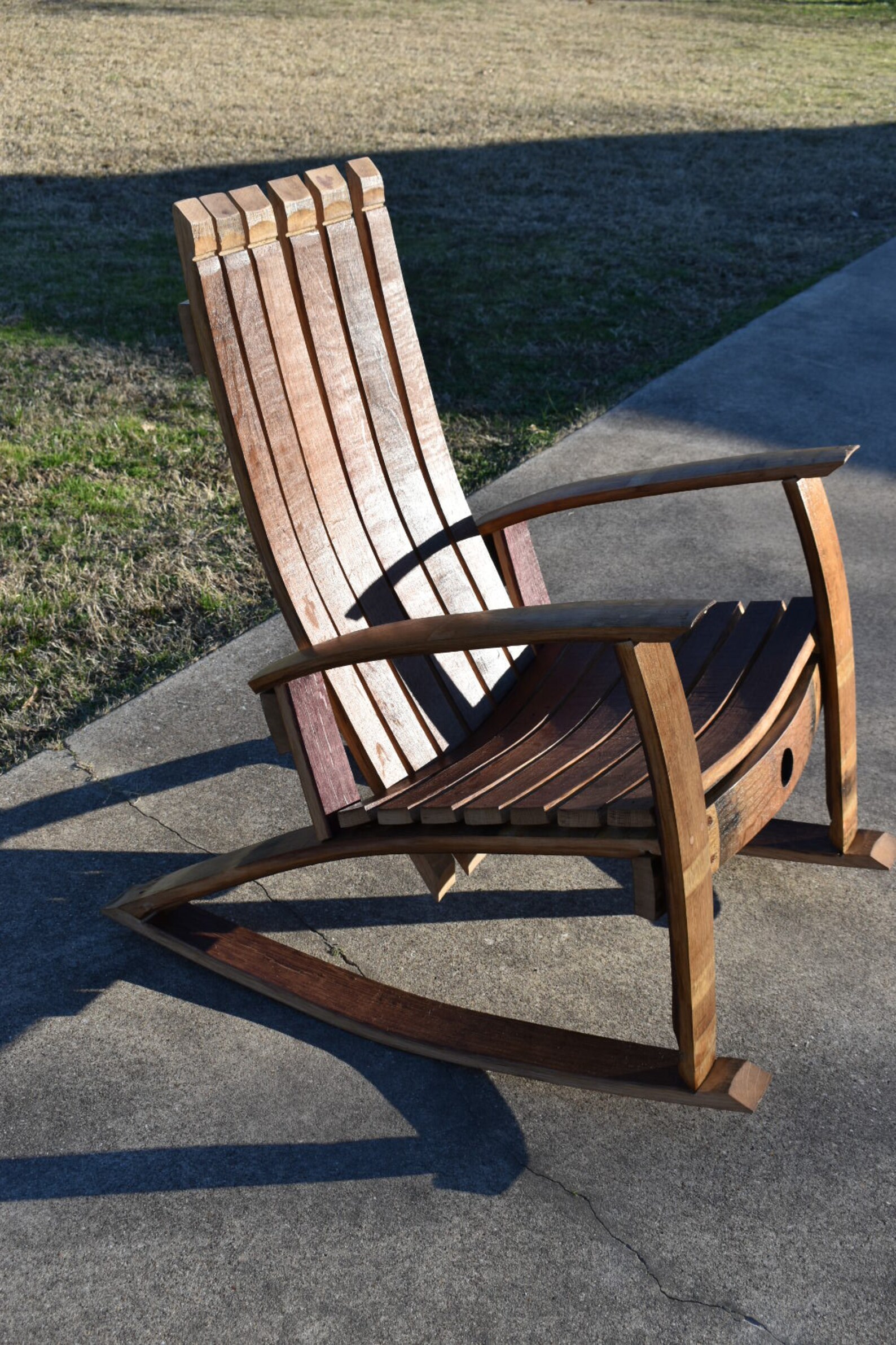 Wine Barrel Rocking Chair - Etsy