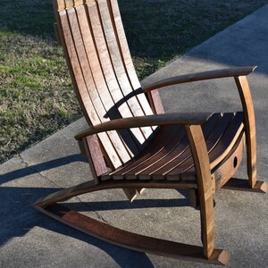 Wine Barrel Rocking Chair - Etsy