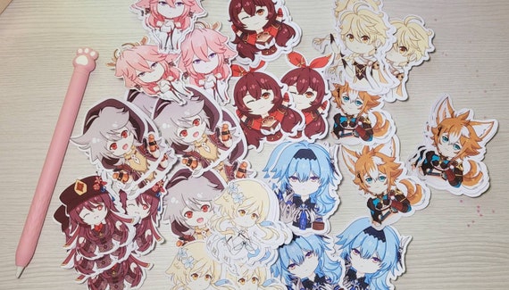 Genshin Impact Vinyl Stickers - Etsy