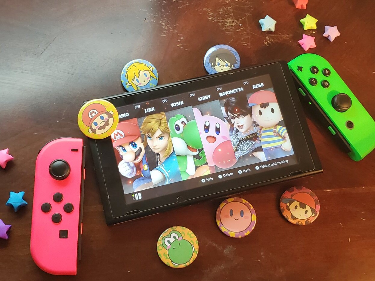 Super Smash Bros Ultimate 1.25 Buttons/pins - Etsy
