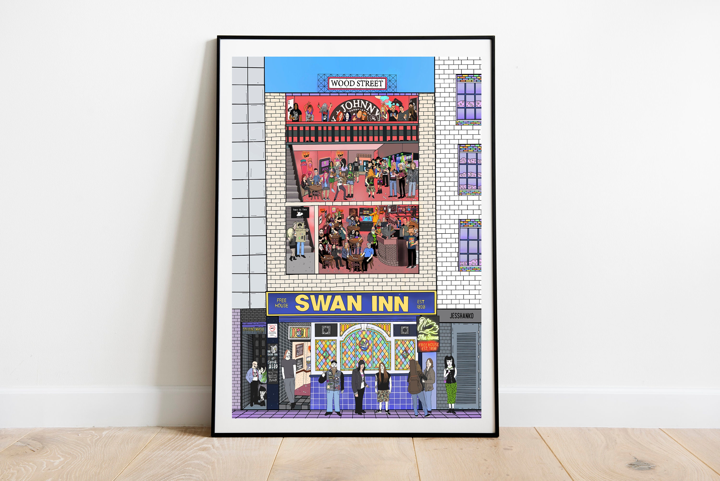 The Swan Inn Liverpool Digital Print Artwork - Etsy UK