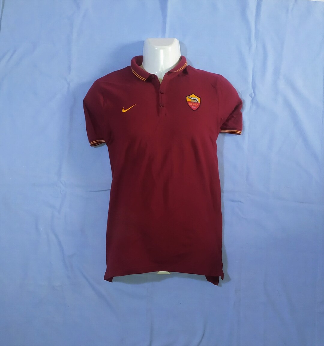 A. S. Roma Vintage 2000s Official Football Soccer Polo by Nike, Size M ...