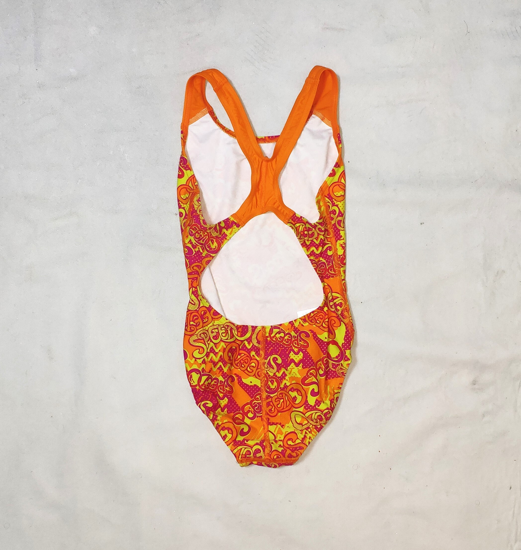 Speedo Vintage 1990s One-piece Swimsuit , Size 10 Years, Orange Colour ...