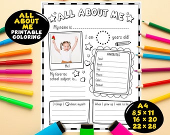 Childare Student Information Sheet Daycare All About Me - Etsy
