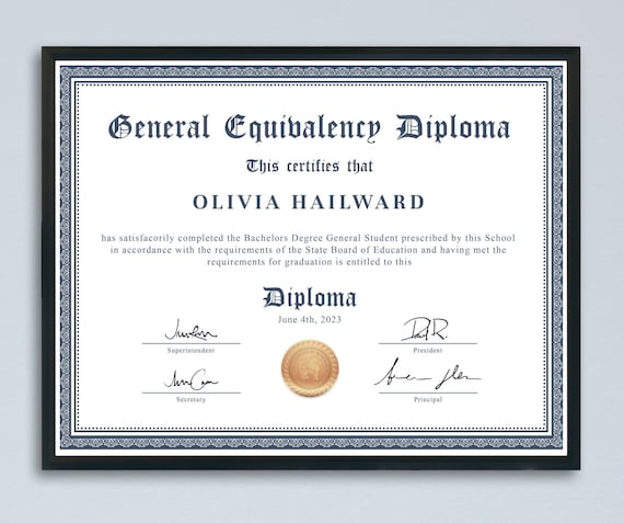 Certificado De Equivalencia De Escuela Secundaria Escuela Secundaria