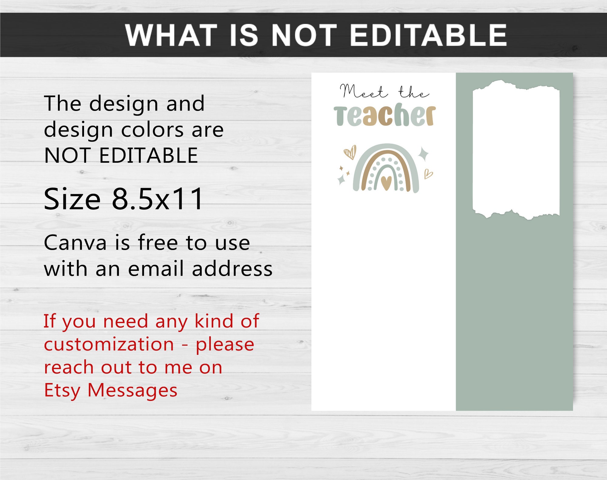 Editable Rose Gold Meet the Teacher Template Teacher Bundle Canva ...