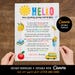 Hello Back to School Card, Teacher Gift for Students at the Beginning ...