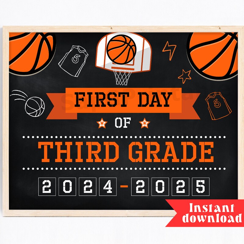 3rd Grade Sign - Etsy