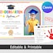 Kindergarten Graduation Bundle, Graduation Invitation, Graduation ...