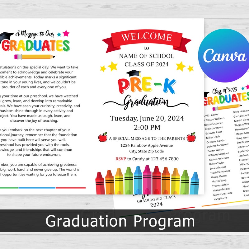 Pre K Moving on Invitation - Etsy