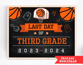 Last Day of 3rd Grade, Back to School Sign, Boy Sign, Boy Back to ...