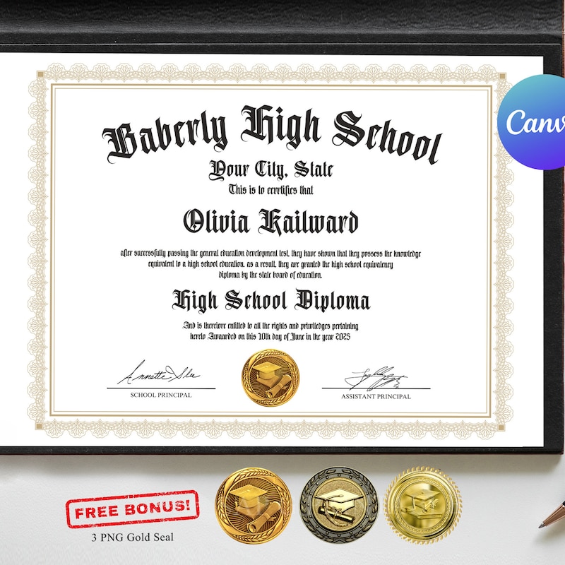 Custom Fake Diploma - Etsy