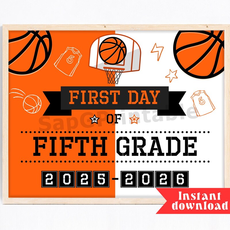 5th Grade Sign - Etsy